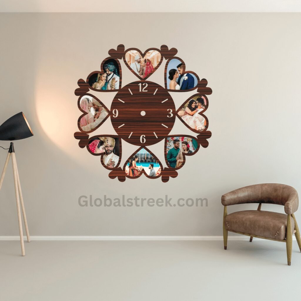 Sublimation Clock - Heart Shape Design File | DXF File for Laser ...