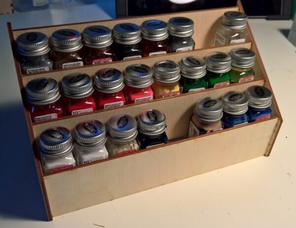 Laser Cut Testors Square Enamels Paint Rack | DXF File for Laser ...