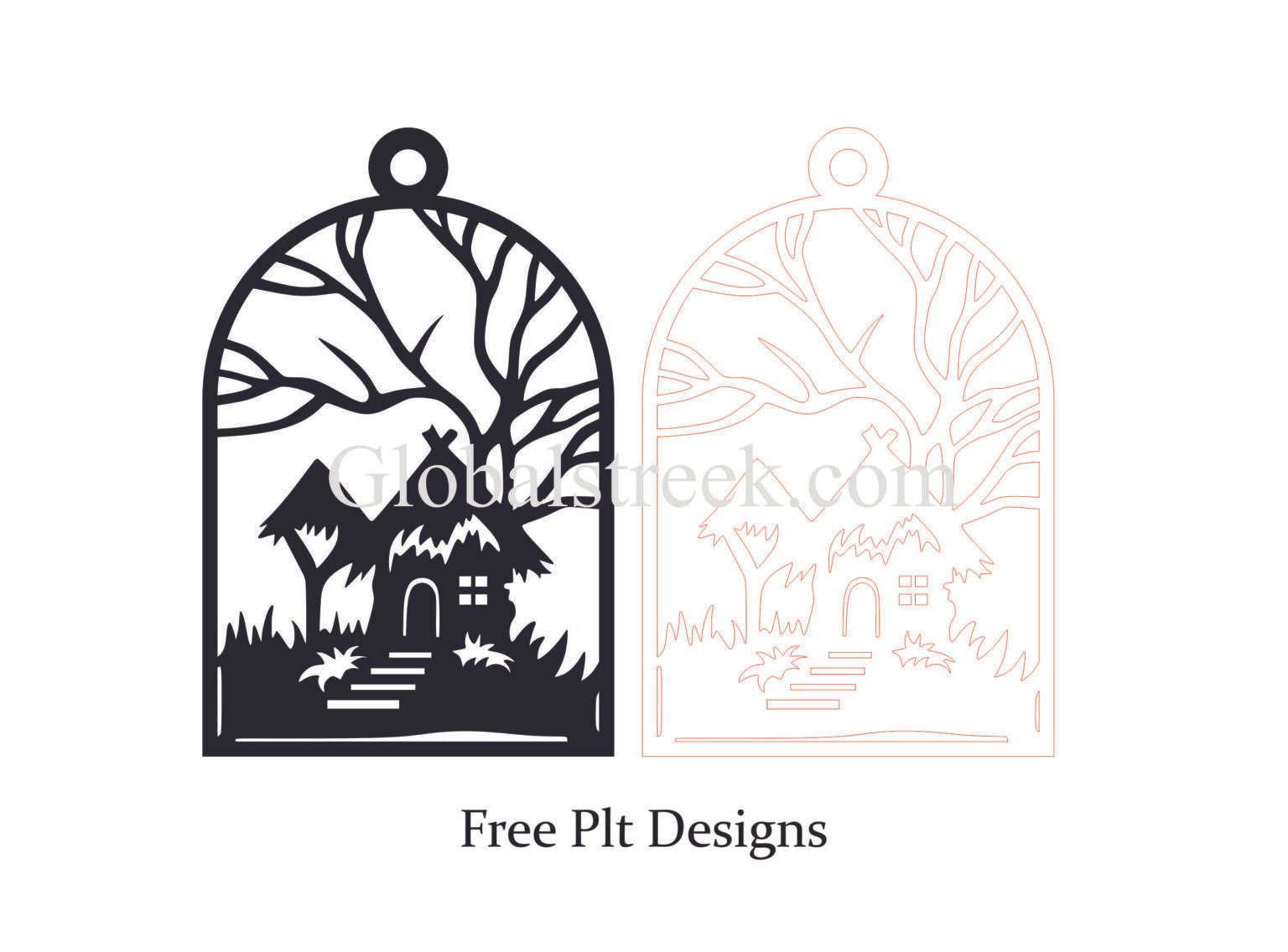 Free Laser Cut MDF Ornament 1 – Download DXF File for CNC & CO2 Laser ...