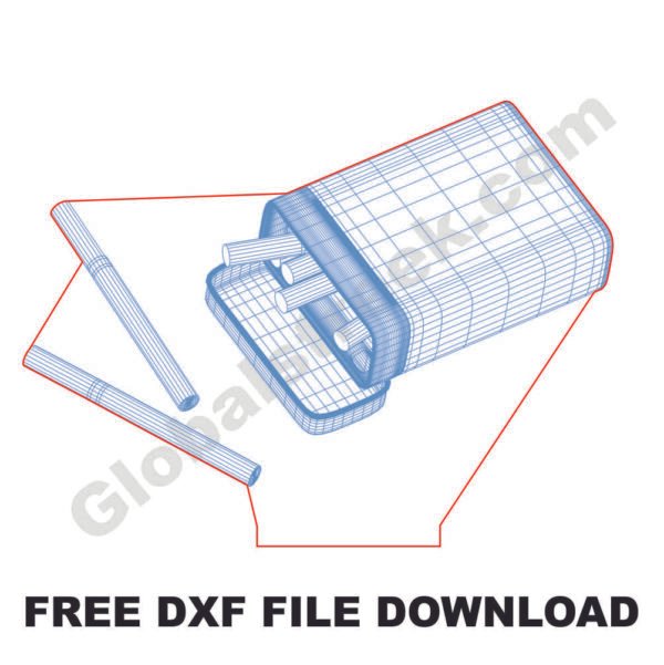 3D Illusion Cigarette Box DXF File for Laser Cutting & CNC | DXF File ...
