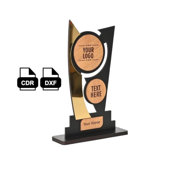 Acrylic Laser Cutting Trophy Design File