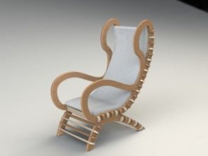 Chair 19mm Free DXF File | CNC Laser, Router & Plasma Cutting Design