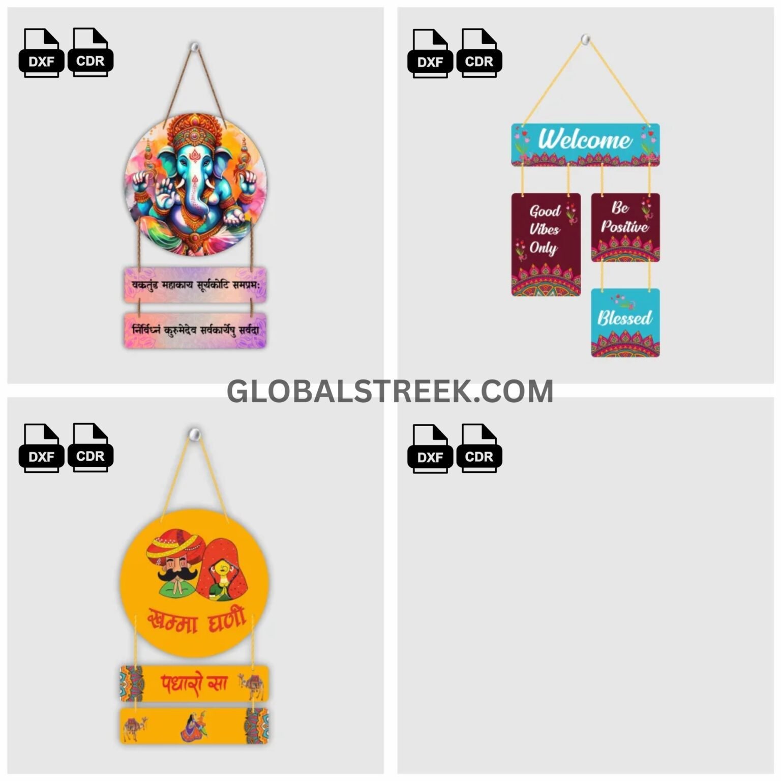 Wall Hanging Bundle – 75 Premium Design Files (CDR & DXF) for Laser ...