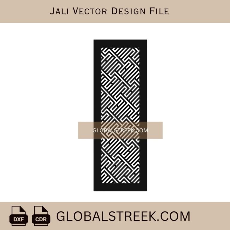 Beautiful Jali Pattern Laser Cutting Vector File | CNC Jali DXF Download