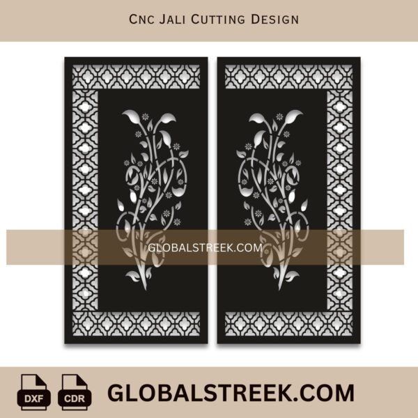CNC Jali Cutting Design – Decorative Jali Pattern for Laser & CNC