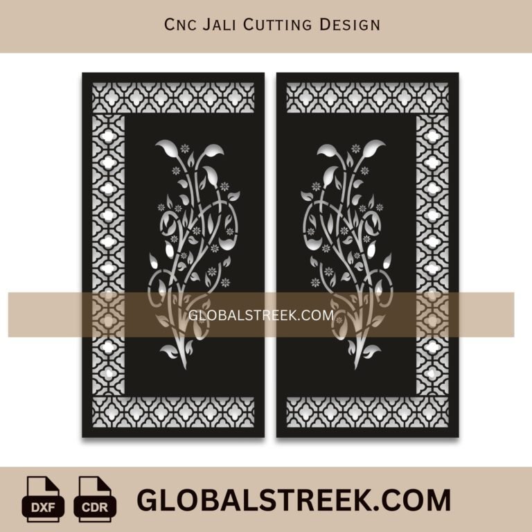 CNC Jali Cutting Design – Decorative Jali Pattern for Laser & CNC